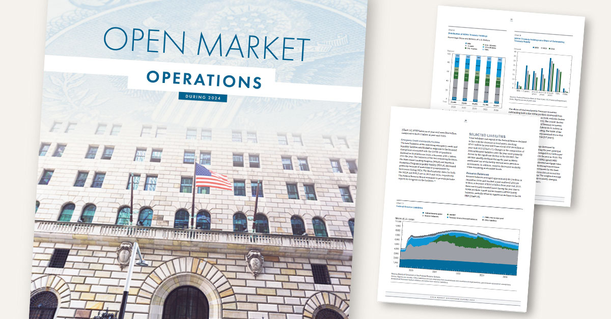 Annual Report on Open Market Operations - FEDERAL RESERVE BANK of NEW YORK