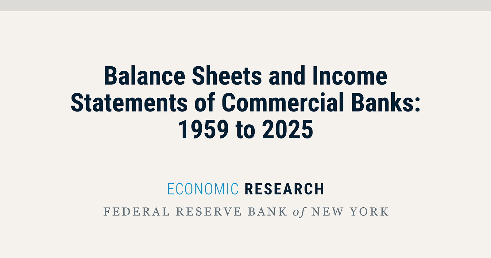 Balance Sheets and Income Statements of Commercial Banks: 1959 through ...